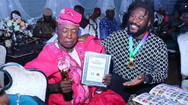 Celebrity Carpenter, Moses bag Nigeria silent heroes award