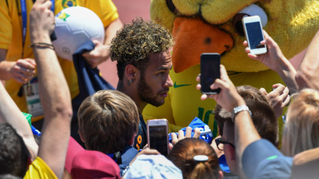 Neymar is star attraction as fans swarm to Brazil training | The ...