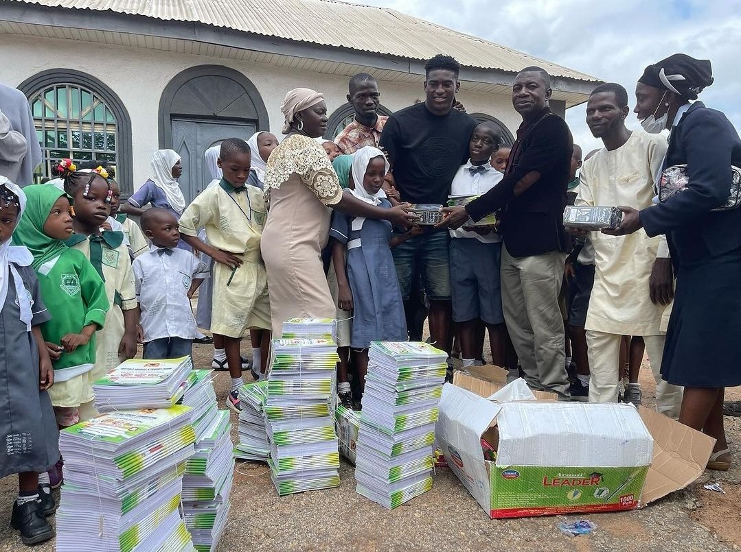 Awoniyi donates money, writing materials to former schools | The ...