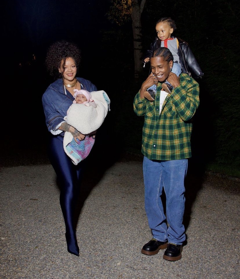 Rihanna Shares Family Photos With Newborn Son Riot Rose