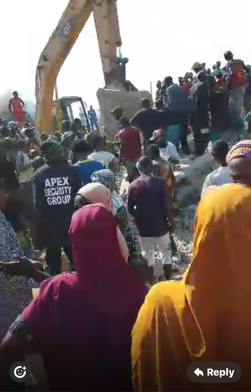 Police, rescue workers battle to save lives as dozens are trapped in Abuja building collapse