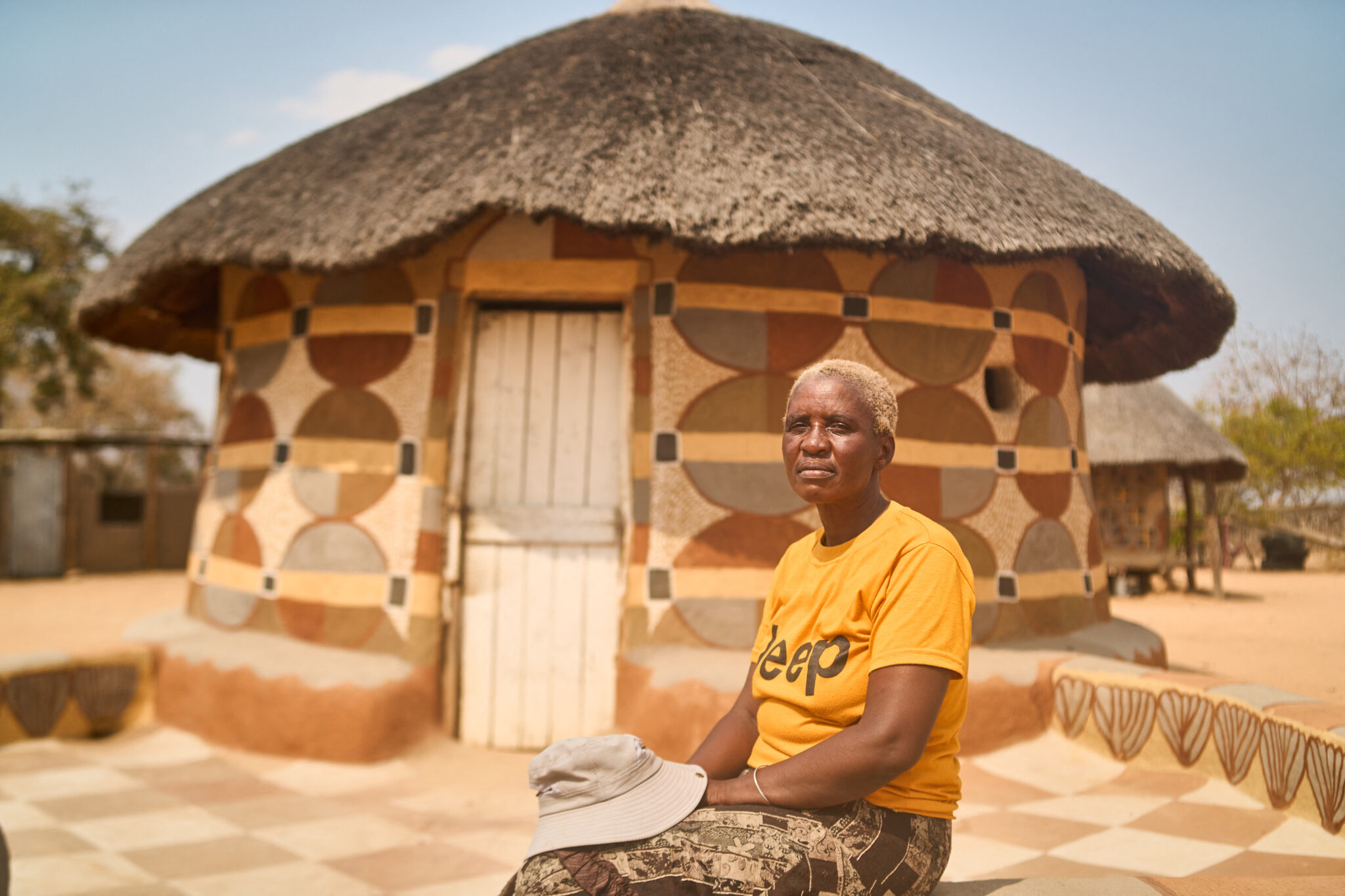 The women behind Zimbabwe’s striking hut painting art