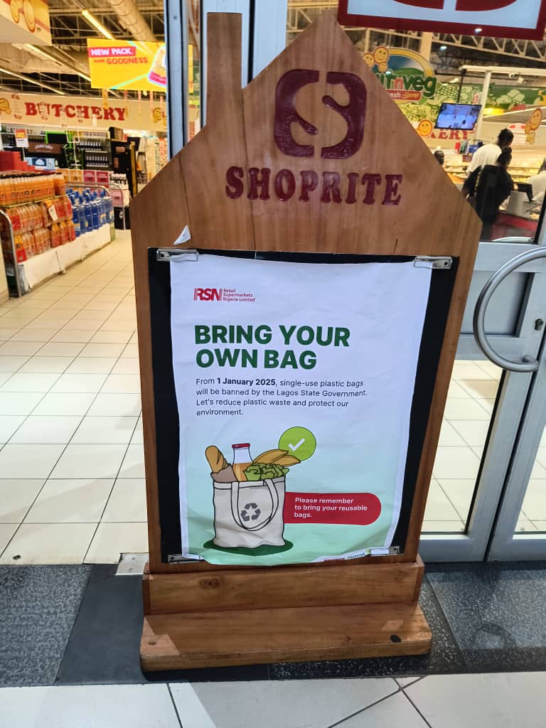 Bring your reusable bags, Shoprite tells shoppers as Lagos’ plastic ban ...