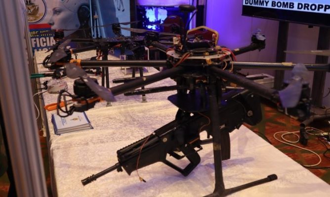 In Pictures: Made-in-Nigeria drone with rifle capability showcased at ...