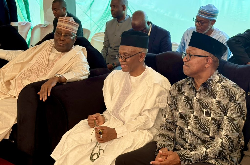 Peter Obi visits Buhari's family