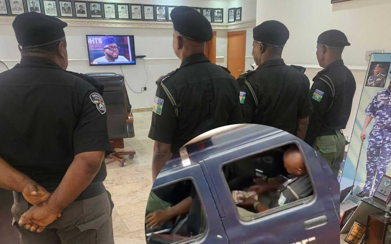 Two officers detained, two queried after money-sorting video in Delta