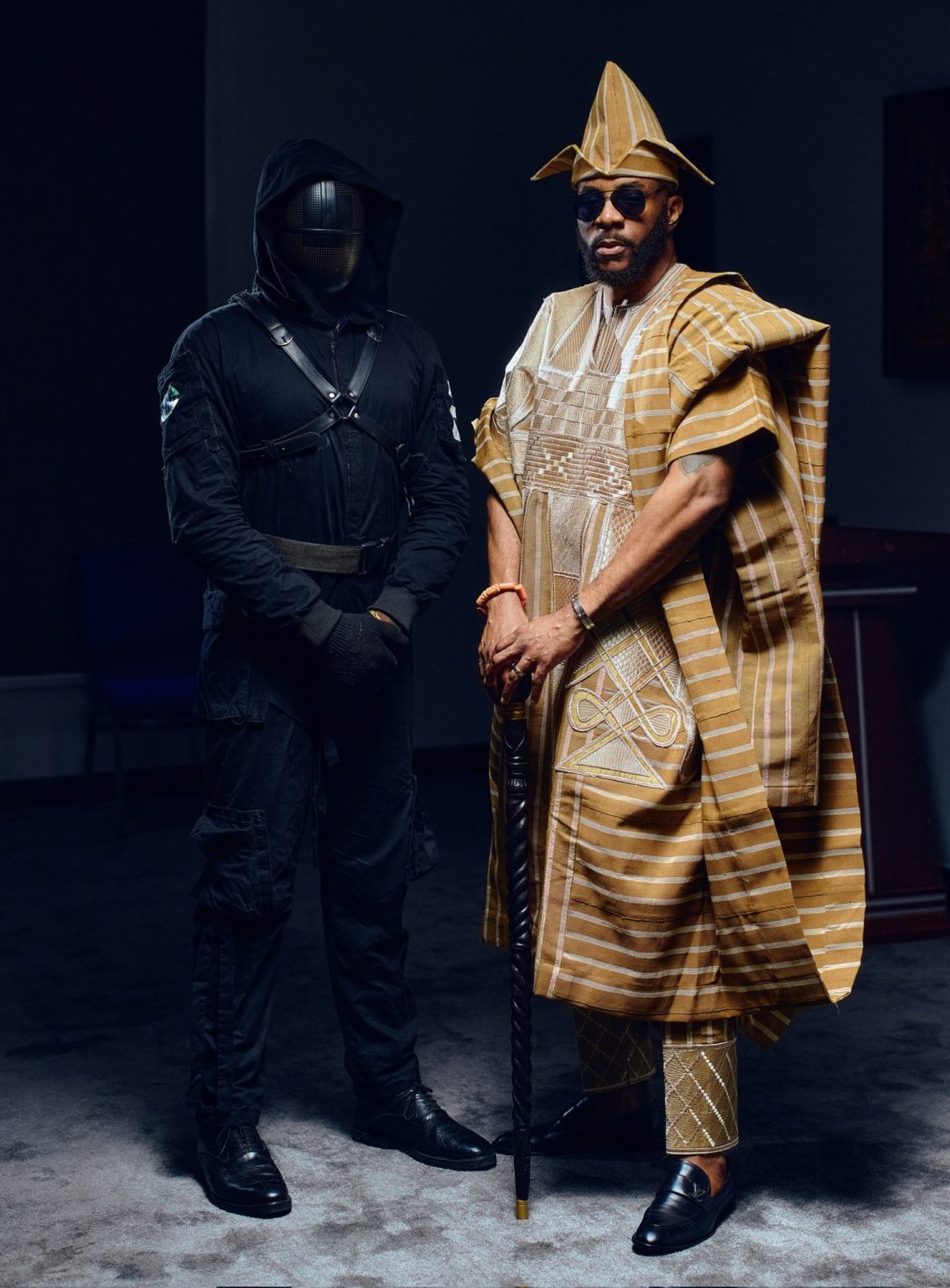 PHOTOS: Ebuka recreates Obasanjo’s 1977 White House look on BBNaija stage