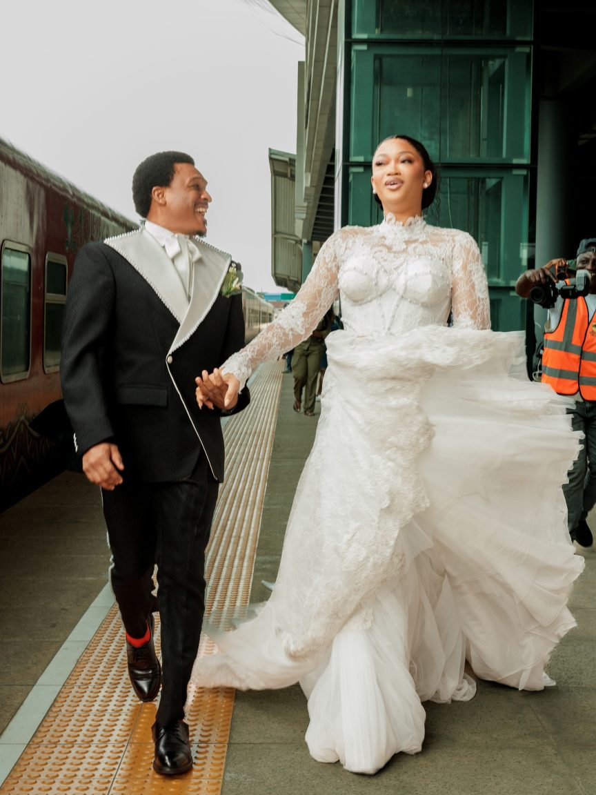 All aboard for love: Shawn Faqua, Sharon Ifunnaya say ‘I do’ on a ...