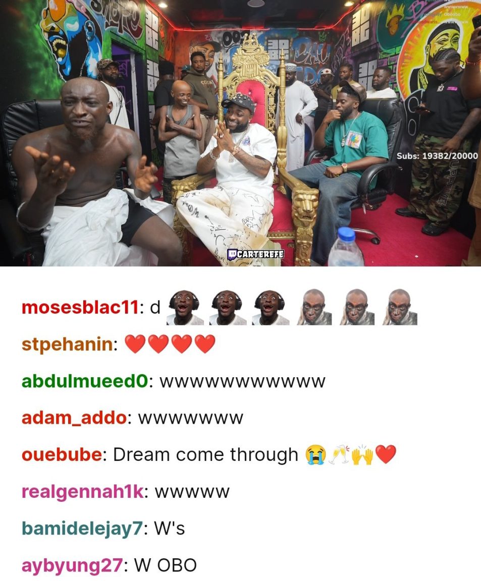 Carter Efe becomes Africa’s most-followed Twitch streamer after Davido ...